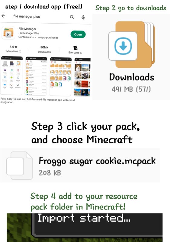 Have an android and can't import to Minecraft?