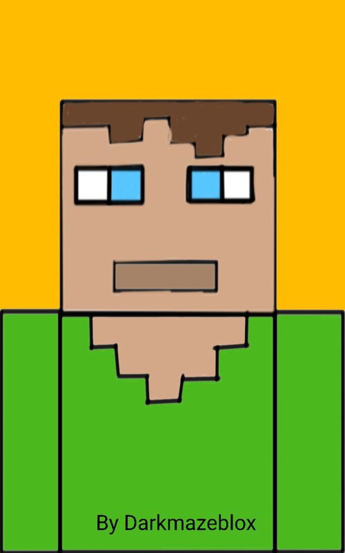 A Minecraft portrait by darkmazeblox.