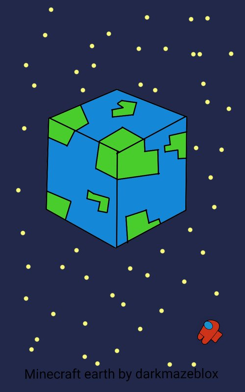 Minecraft earth art by darkmazeblox( AdrianPlayzMc's idea )