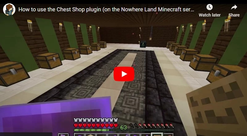 How to use the ChestShop plugin