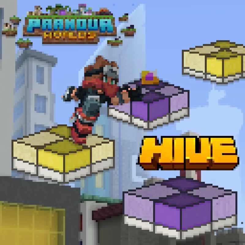 Hive Parkour Worlds Poster