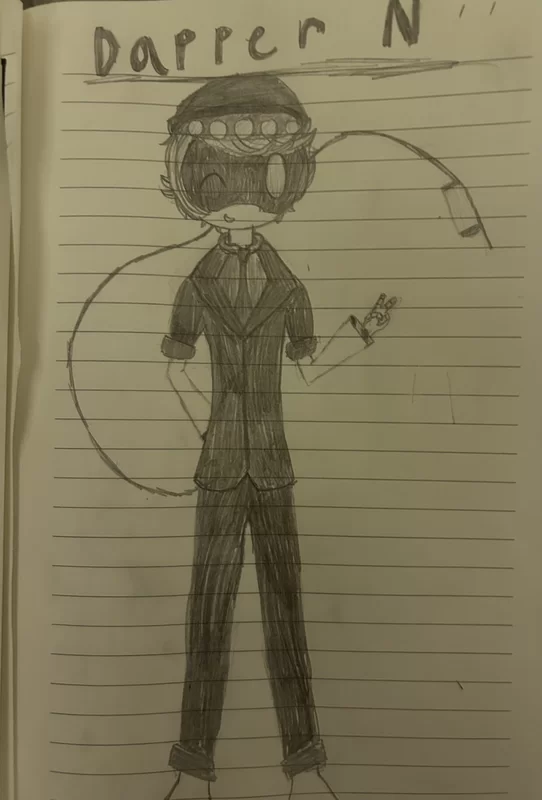 Dapper N murder drones drawing