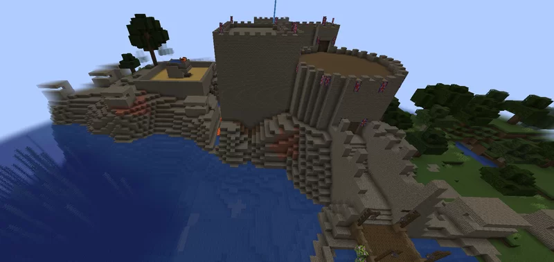 Old WW2 defending line Minecraft Map
