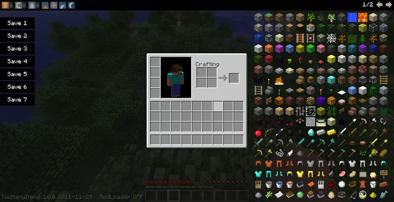 How to install Too many items in Minecraft 1.0.0 (2025)