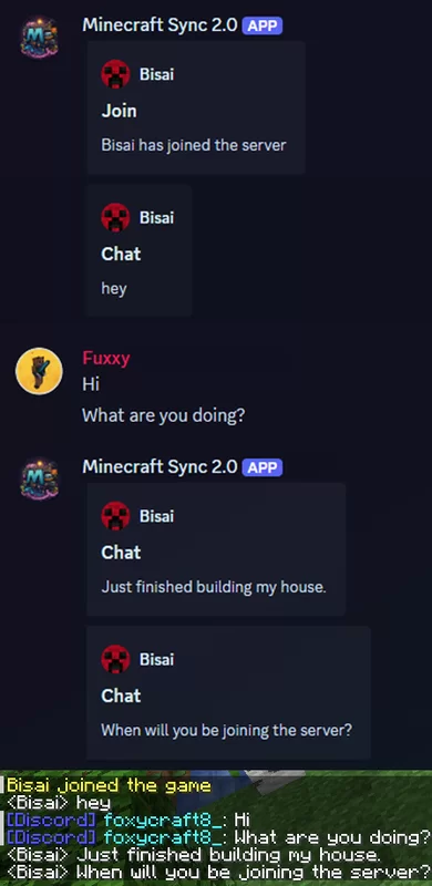 Easy Chat Sync Between Minecraft and Discord