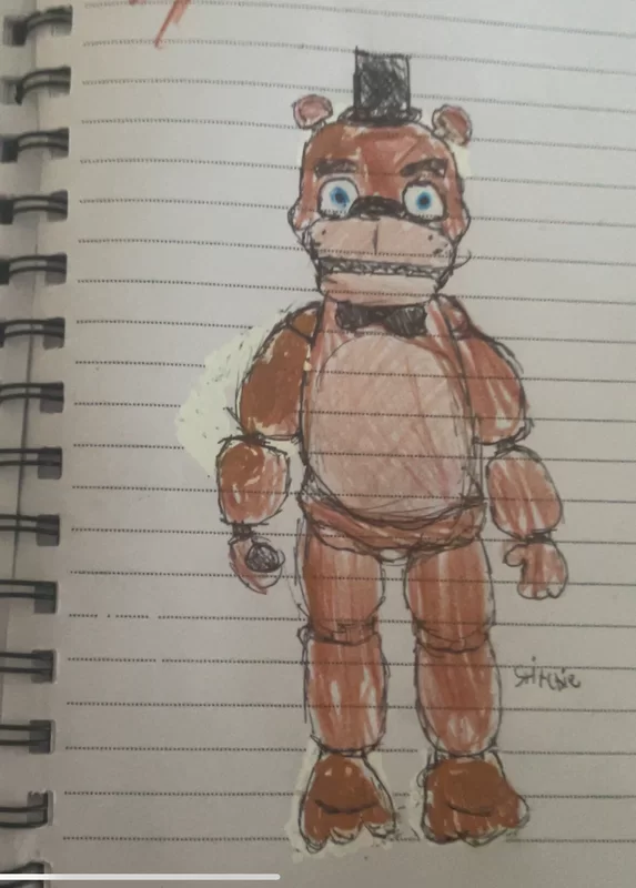 Freddy fazbear drawing i did yesterday