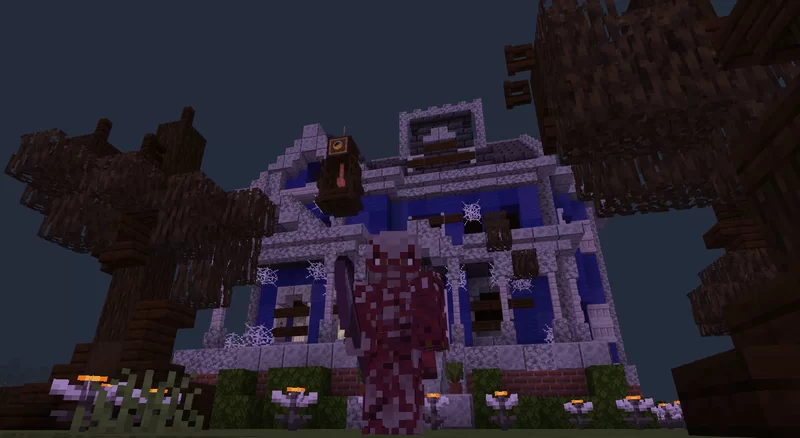 I built Creel House from Stranger Things in Minecraft Bedrock survival ...