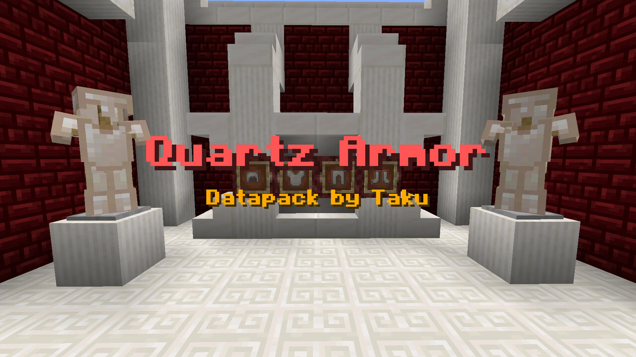 Quartz Armor Datapack By Taku Minecraft Data Pack