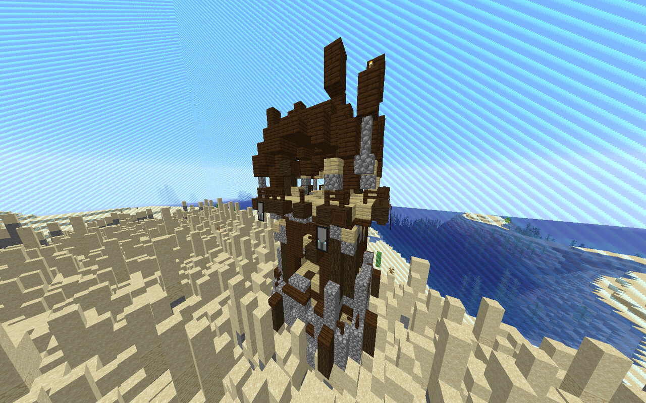 Minecraft but columns of blocks randomly move up and down Minecraft ...