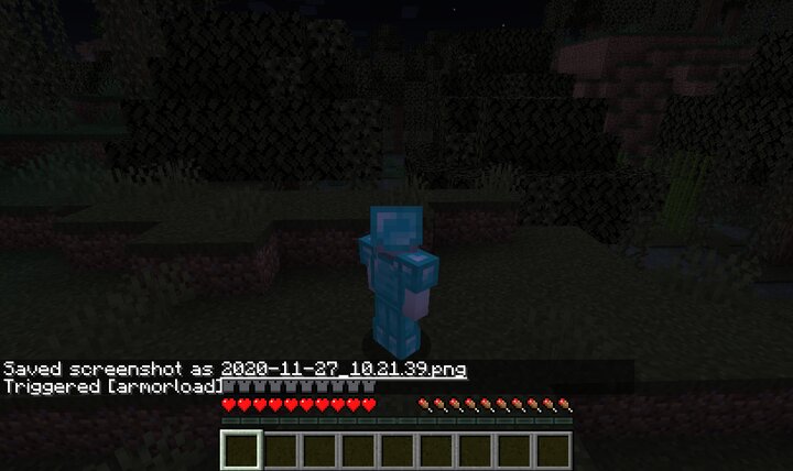 Temporary Armor Storage Minecraft Data Pack