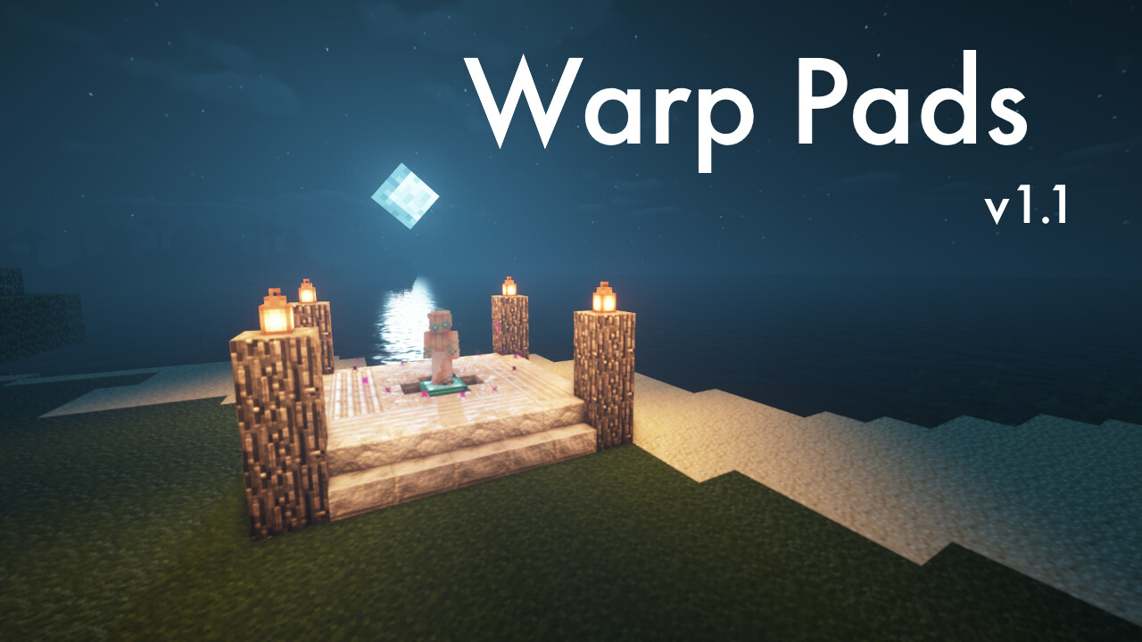 Warp Pads Minecraft Data Pack