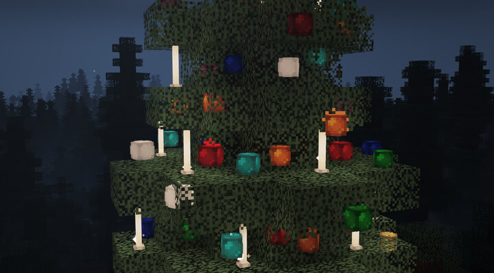 Christmas Tree Ornaments Minecraft Data Pack