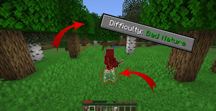 Minecraft but... The Nature is Bad (New DIfficulty) Minecraft Data Pack
