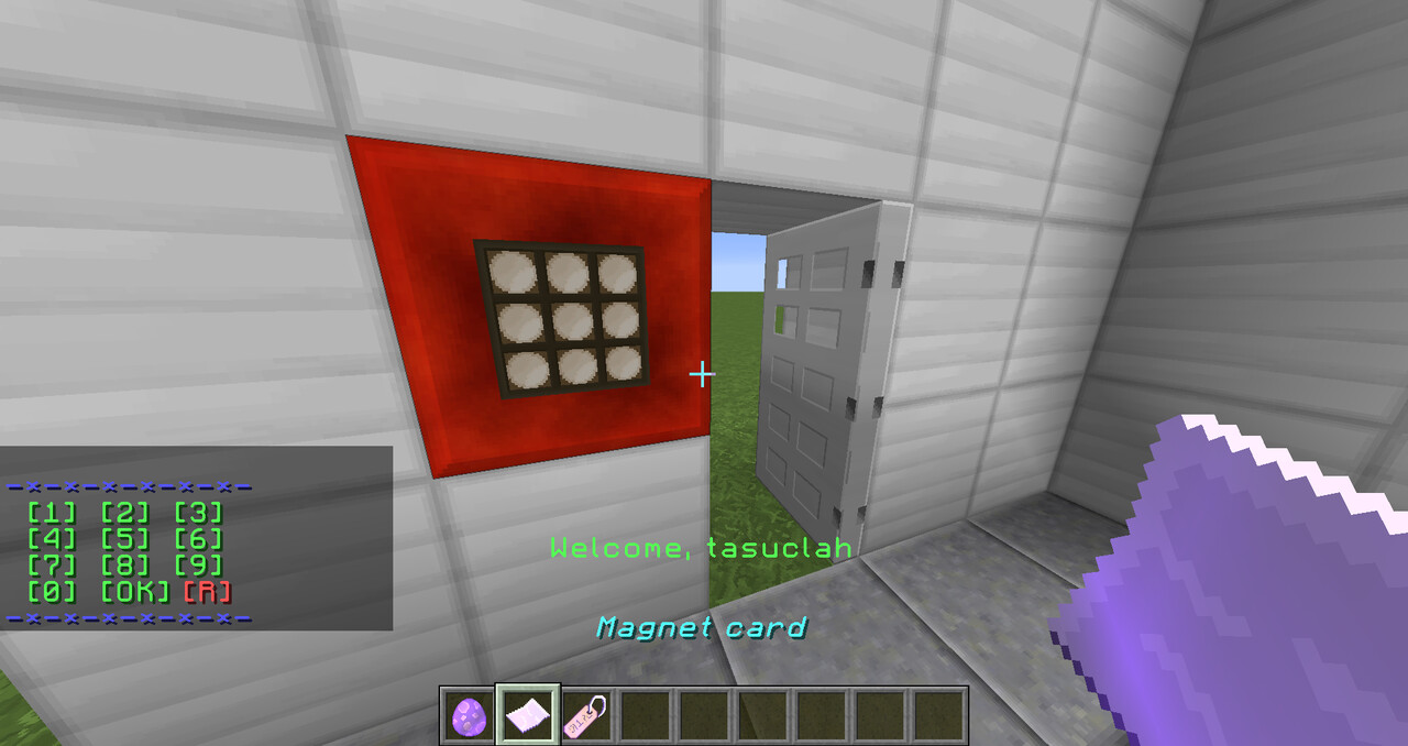 Number locks (For doors or redstone inputs) Minecraft Data Pack