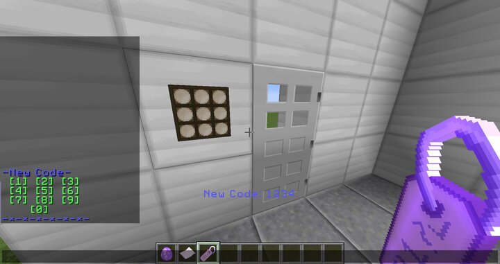 Number locks (For doors or redstone inputs) Minecraft Data Pack