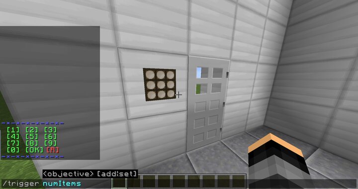 Number locks (For doors or redstone inputs) Minecraft Data Pack