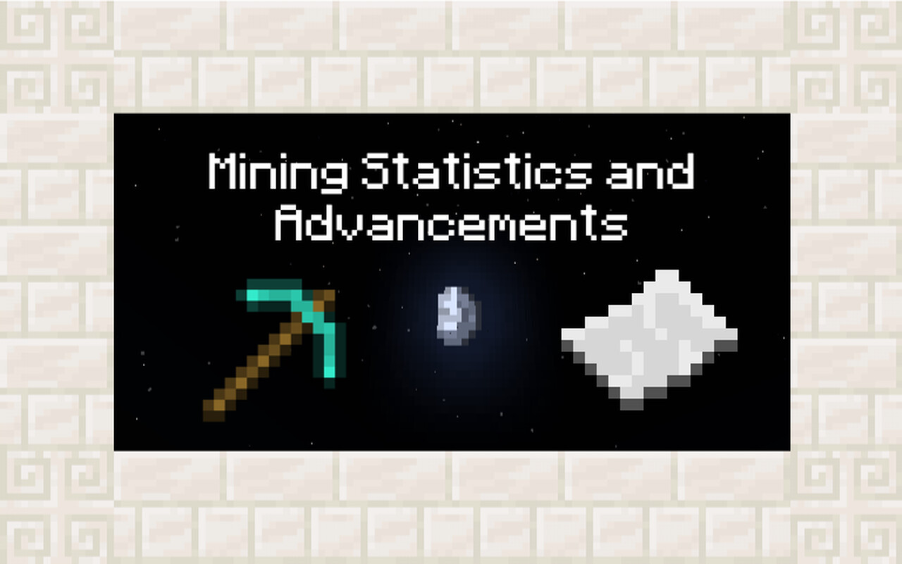 Mining Advancements and Statistics Minecraft Data Pack