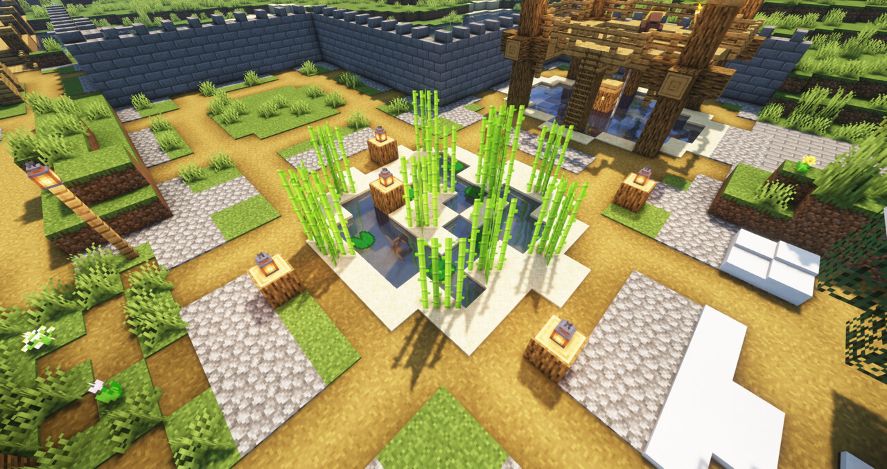 New in Town Official Aesthetic Structures Add-on Pack Minecraft Data Pack