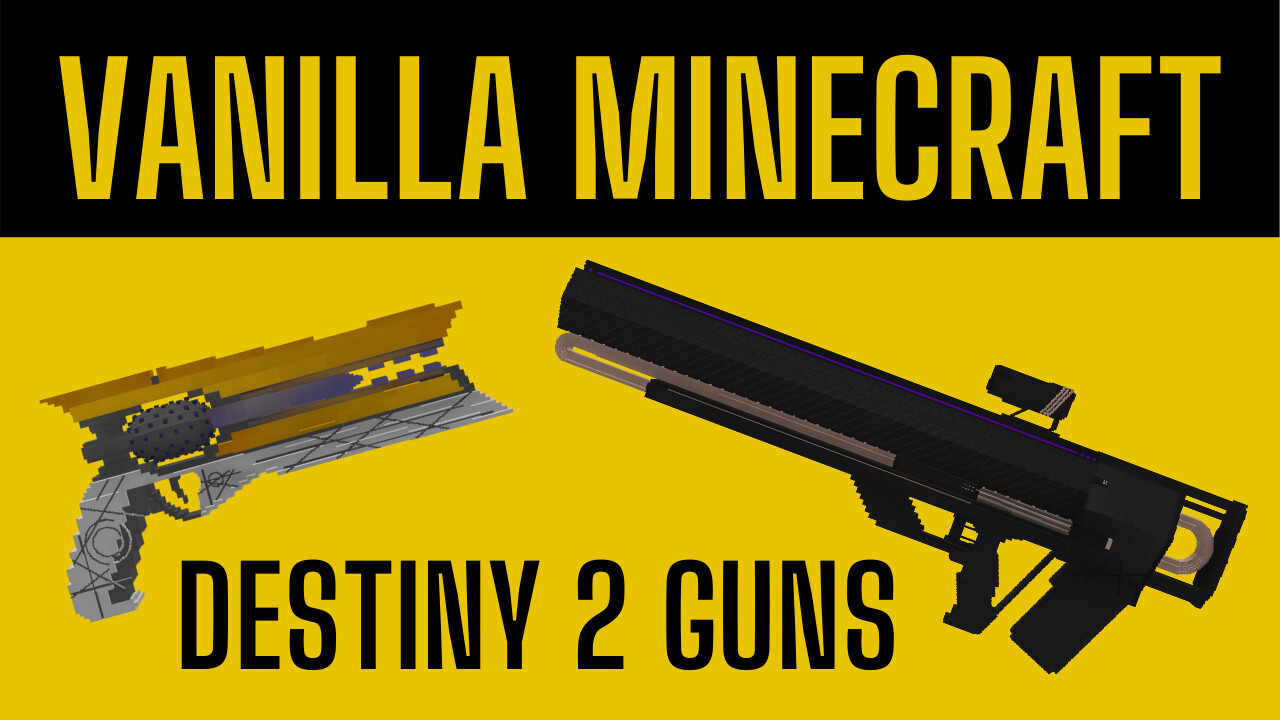 [1.17 Vanilla] Fully Working Guns from Destiny 2 Minecraft Data Pack