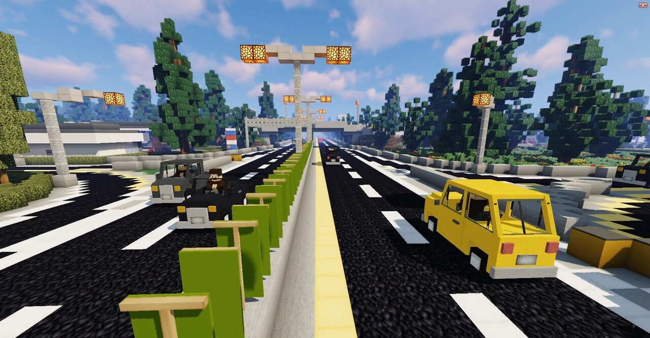 Car Traffic Generator Minecraft Data Pack