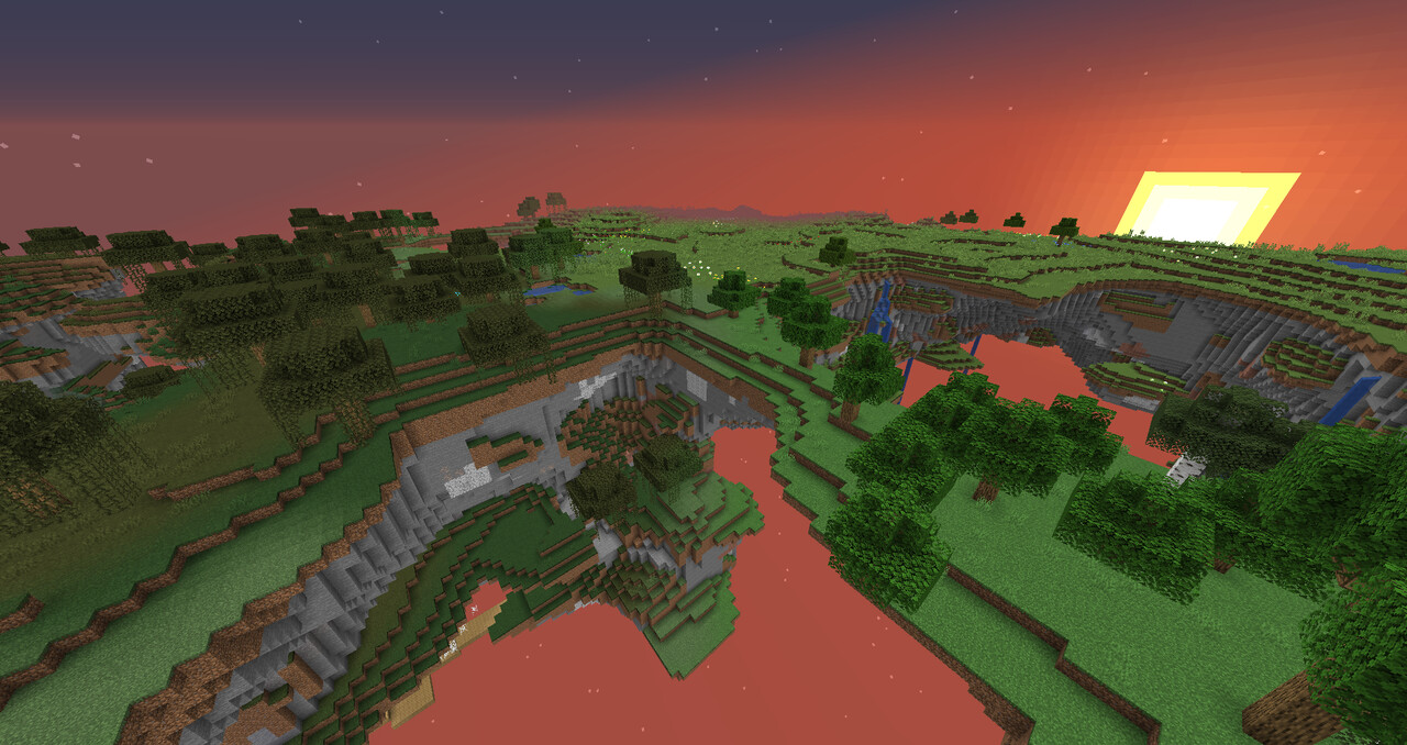 Floating Island Generation with Multiple Biomes Minecraft Data Pack