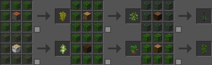 Craftable Saplings Minecraft Data Pack