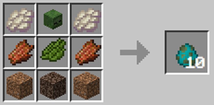 Zombie Spawn Egg Minecraft Data Pack