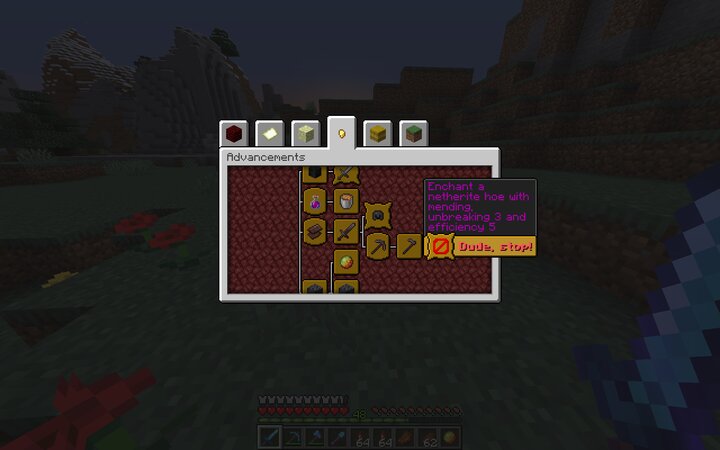 35 extra nether advancements! - A New Era Minecraft Data Pack