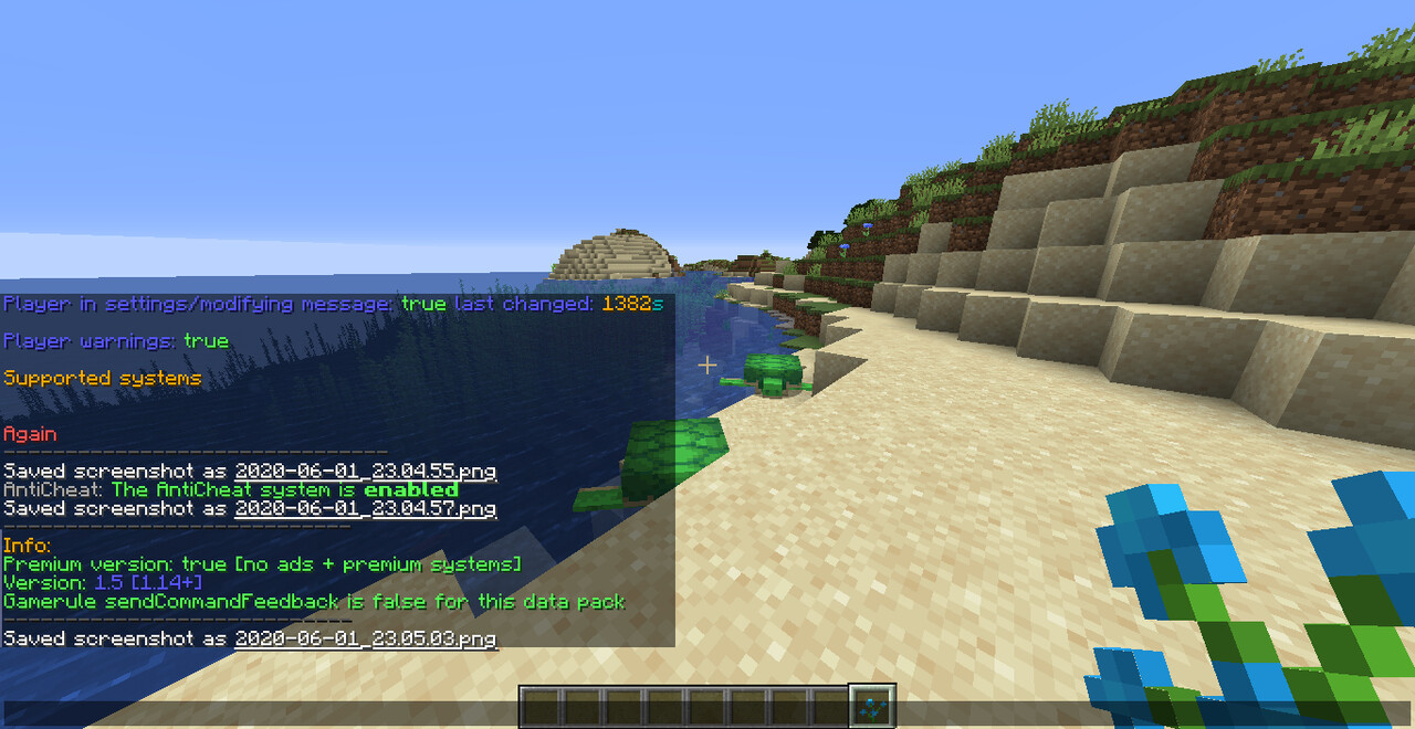 AntiCheat Datapack Minecraft Data Pack