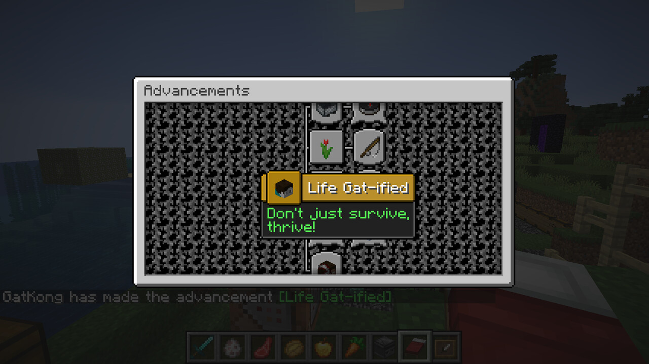Blank (Empty) Advancements Minecraft Data Pack