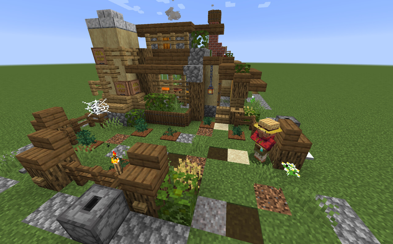 New In Town Harvest Custom Structures Minecraft Data Pack