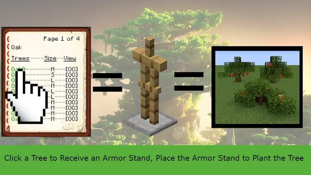 EASY TREES Minecraft Data Pack