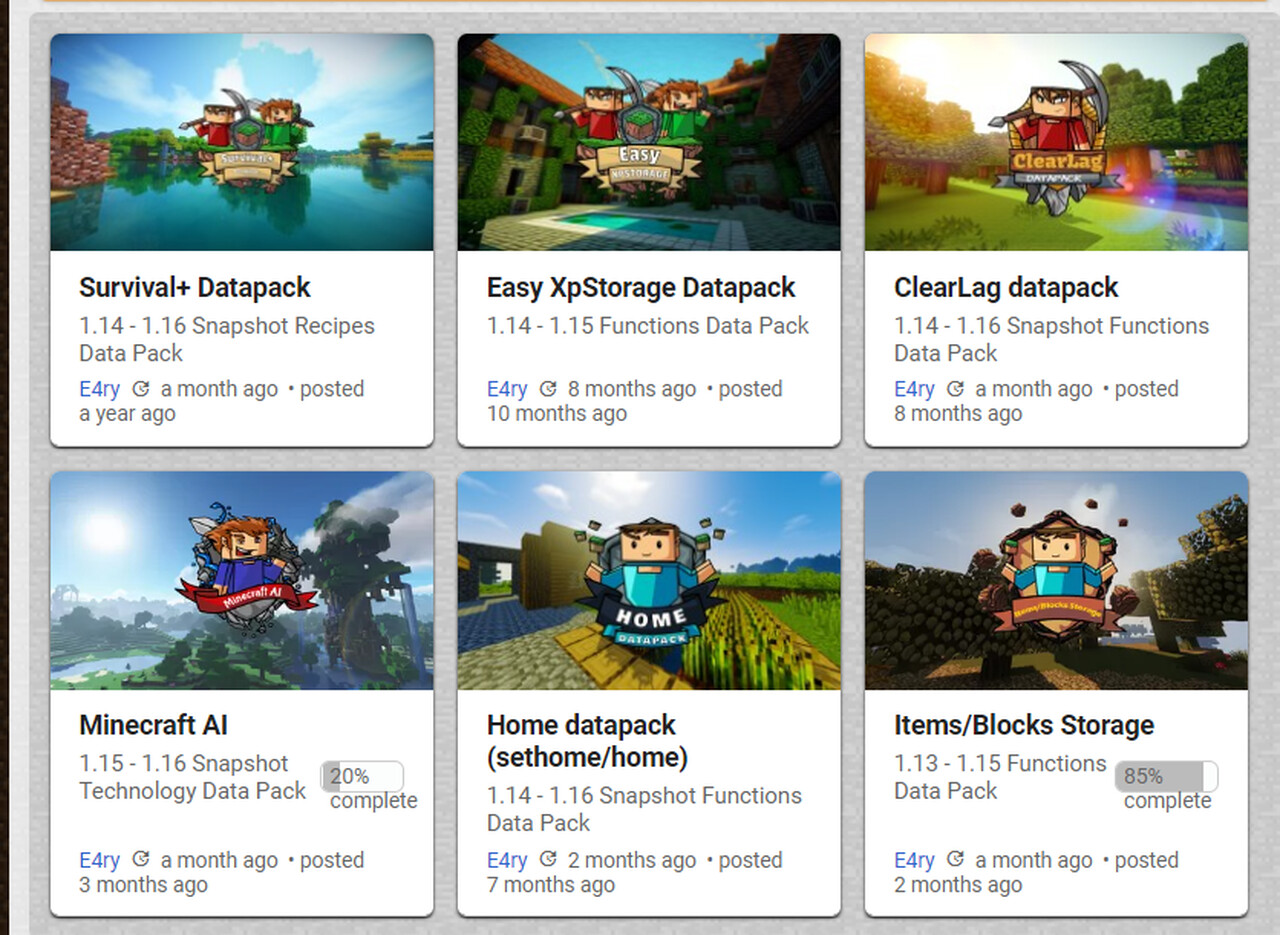 AISE Datapack Minecraft Data Pack