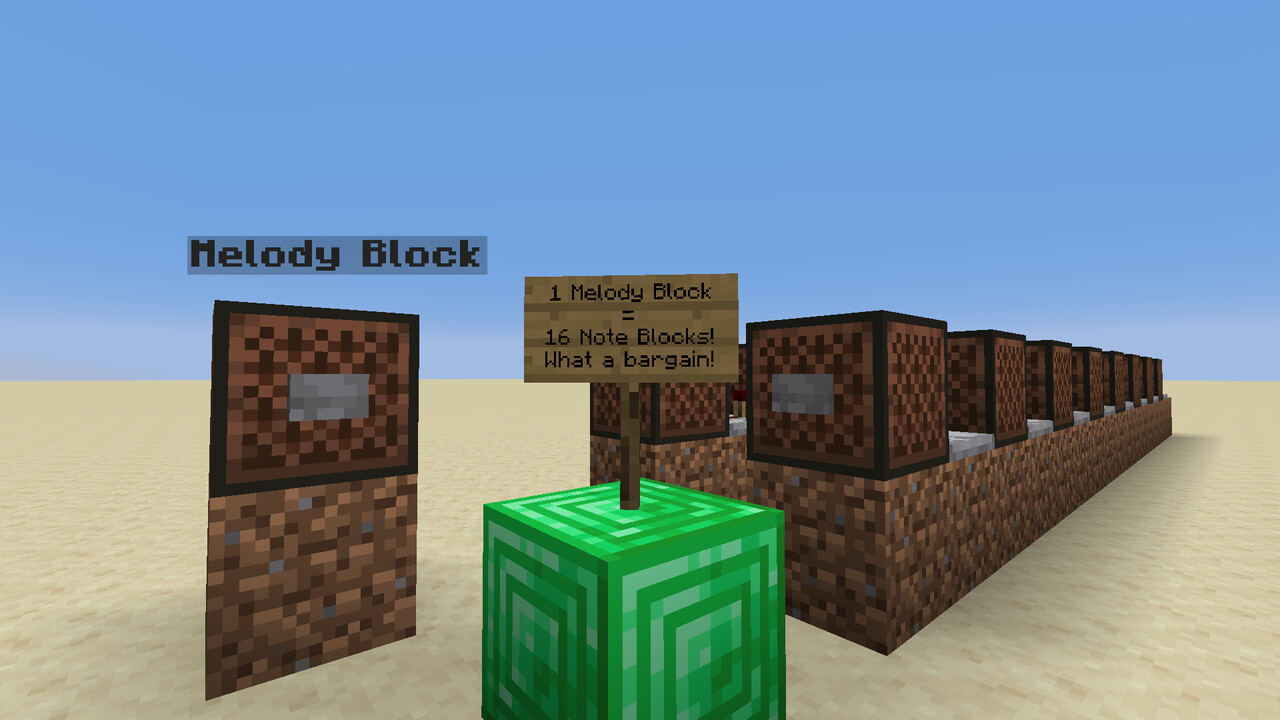 Melody Blocks | Compact Noteblocks Minecraft Data Pack