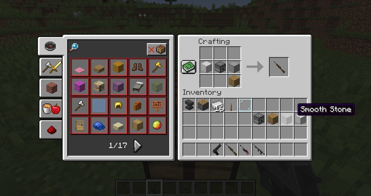 GUNS Recipes Minecraft Data Pack