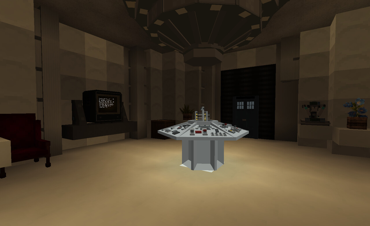 Tardis Mod 1.4 Classic Interior - Old Girl Edition - Datapack Minecraft Data Pack