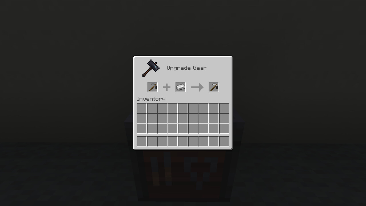 Tool Progression Upgrade Tools Using The Smithing Table Minecraft 
