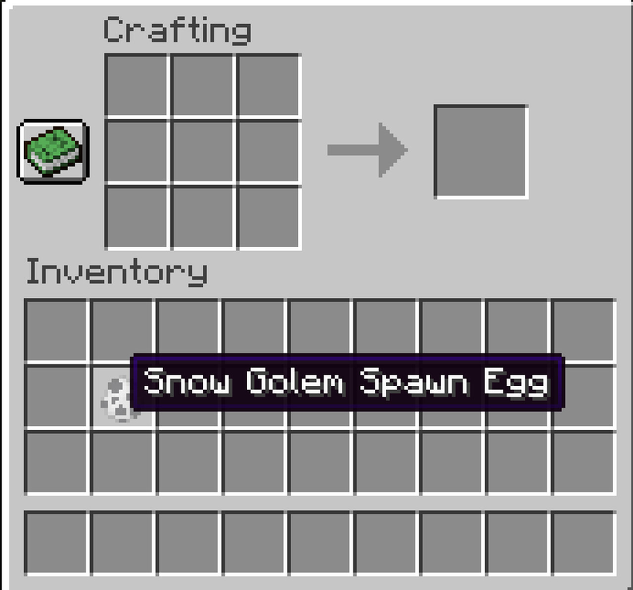 Craftable Snow Golem Spawn Eggs Minecraft Data Pack