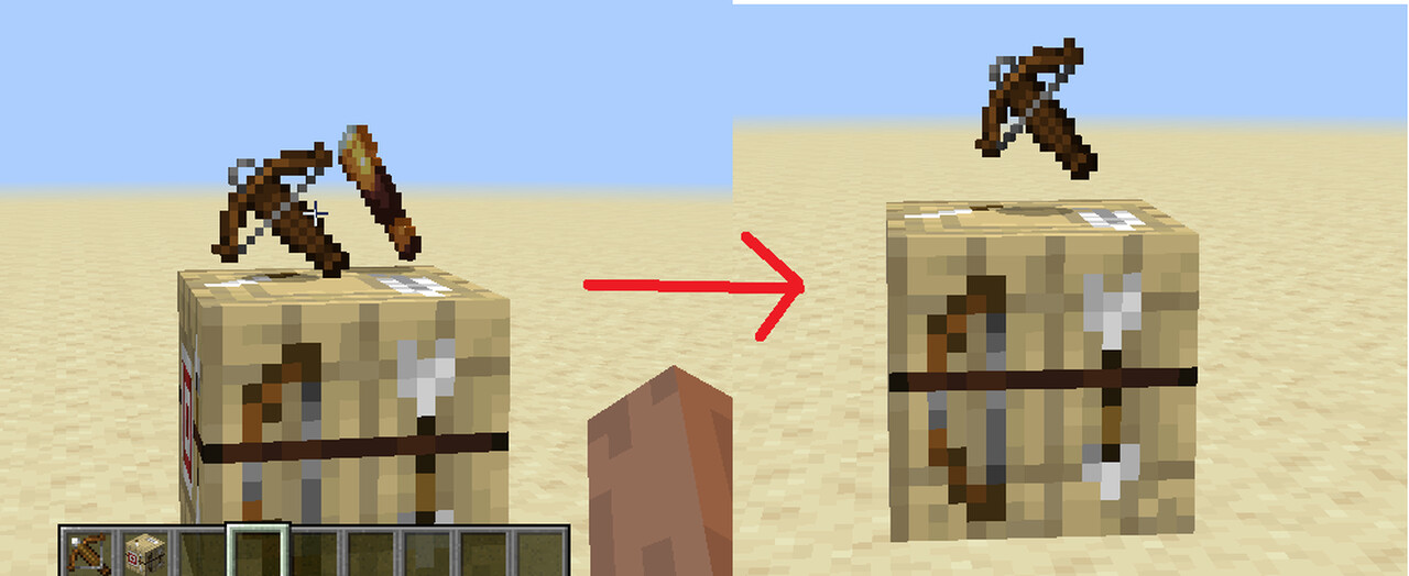 Spyglass in crossbow Minecraft Data Pack