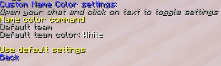 Custom Name Color - Allow all players to choose their name color ...