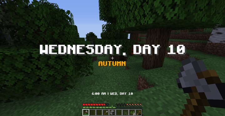 Seasonal Calendar Minecraft Data Pack