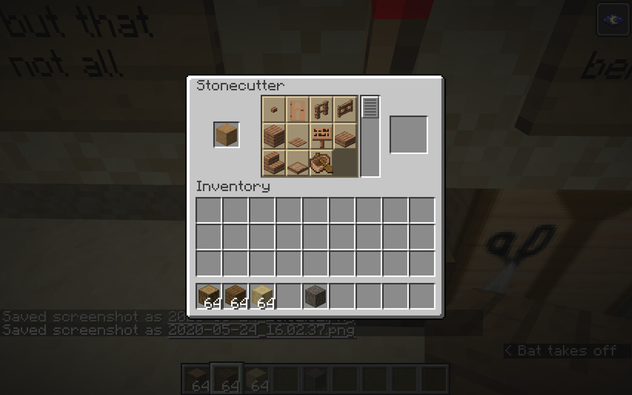 Stone AND Wood Cutter Minecraft Data Pack
