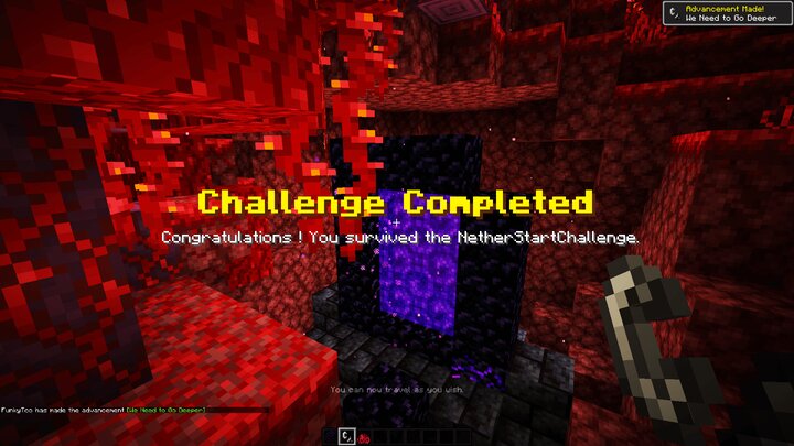 Nether Start Challenge [1.19] Minecraft Data Pack