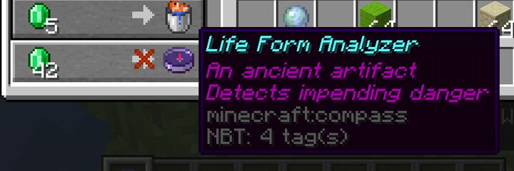 Life Form Analyzer - Detect nearby hostile mobs! Minecraft Data Pack
