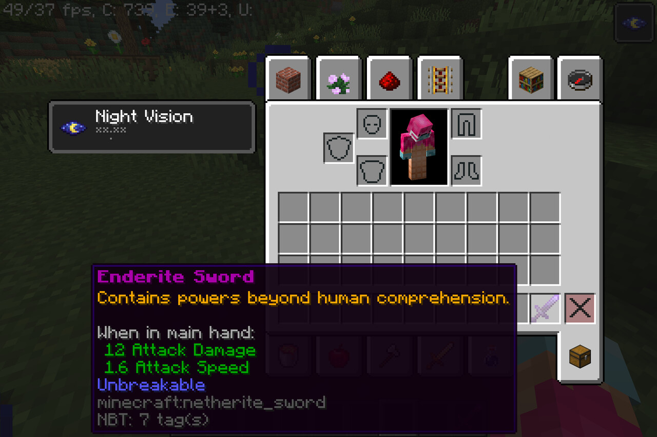 Enderite Sword Minecraft Data Pack