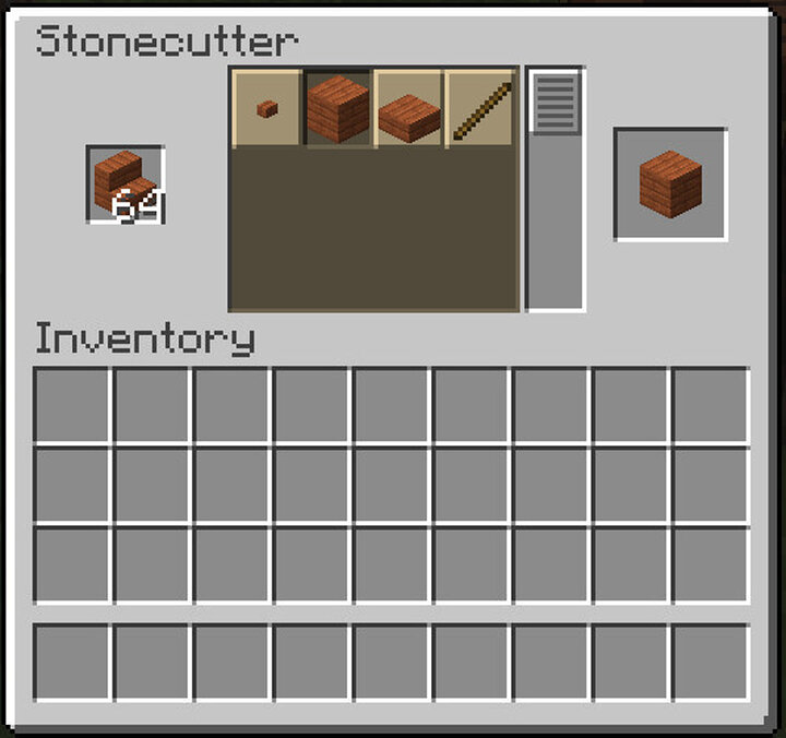 Stonecutter - Woodcutter Minecraft Data Pack