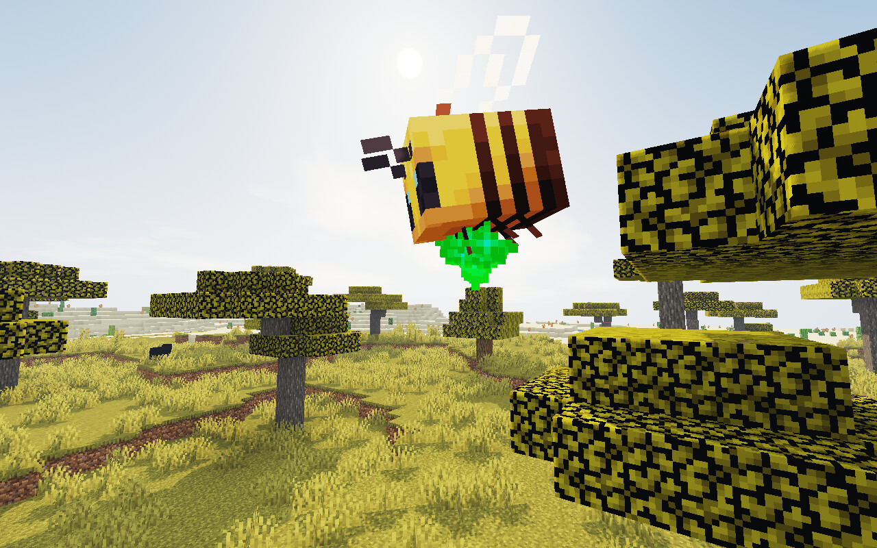 bees = sponges Minecraft Data Pack