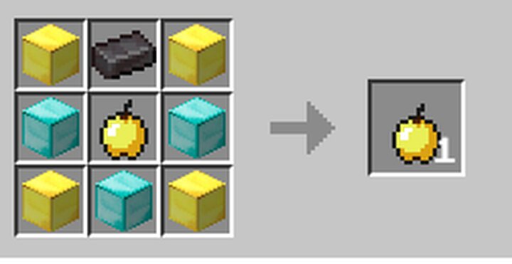 Craftable god apple Minecraft Data Pack