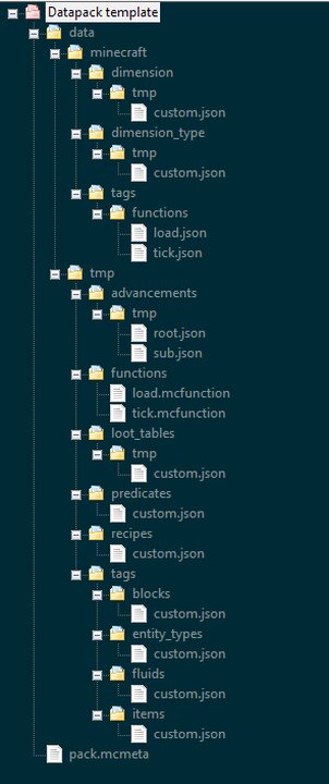 1 16 Template Datapack Minecraft Data Pack