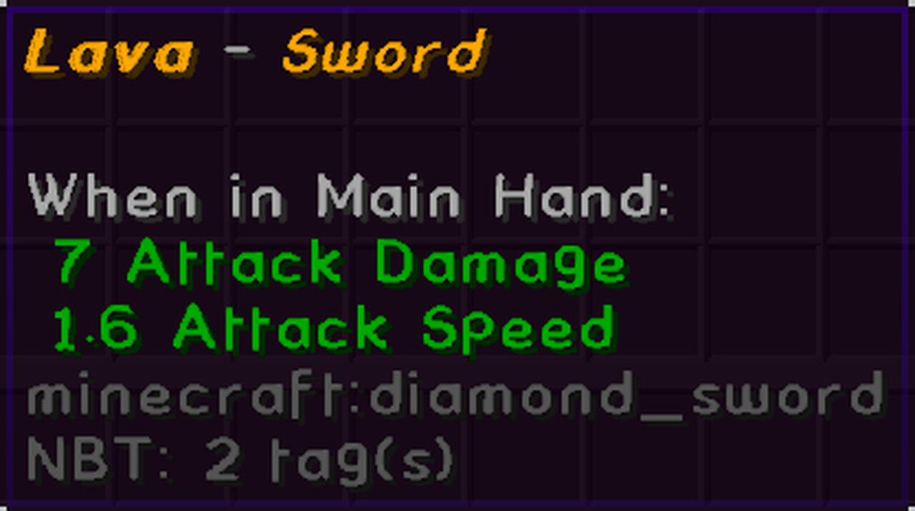 Lava Sword Data-Pack [1.16.2] Minecraft Data Pack
